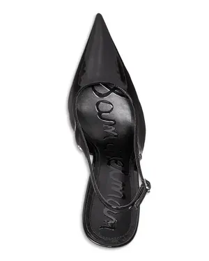 Sam Edelman Tegan Patent Leather Slingback Pumps - Black
