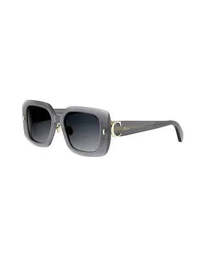 Dior Square Frame Sunglasses By - Grey / Other / Gradient Smoke