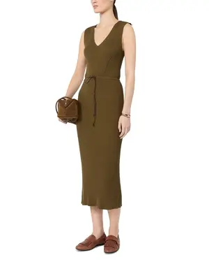 Max Mara Mxmfado Ribbed Knit Dress