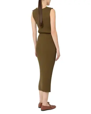 Max Mara Mxmfado Ribbed Knit Dress