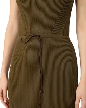 Max Mara Mxmfado Ribbed Knit Dress