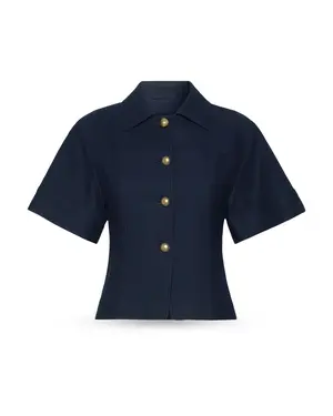 Max Mara Mxmrisorsa Short Sleeve Jacket - Ultramarine