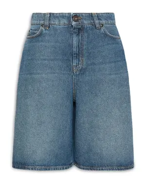 Max Mara Wkddonnola Cotton Denim Bermuda Shorts