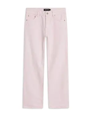 EB DENIM Low Rise Baggy Jeans - Soft Pink