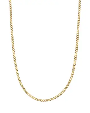 NIALAYA JEWELRY 18k -plated Stainless Steel Cuban Link Chain Necklace, 22 - Gold