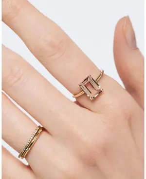 ANA LUISA Solid Yellow Gold Sapphire Spritz Ring