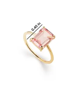 ANA LUISA Solid Yellow Gold Sapphire Spritz Ring