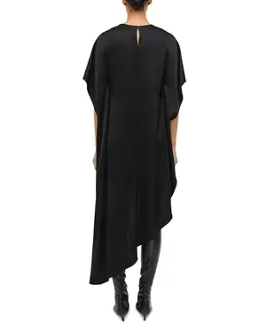 Simkhai Sadia Satin Mini Cape Dress