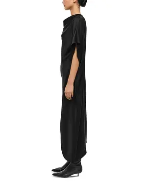 Simkhai Sadia Satin Mini Cape Dress