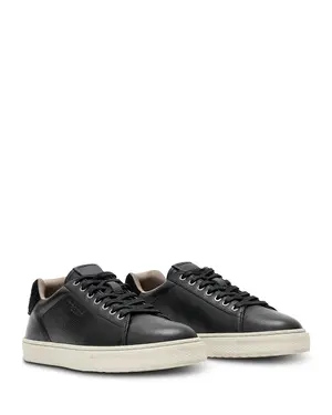 ALLSAINTS Tucker Leather & Suede Low Top Sneakers - Black