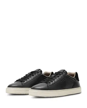 ALLSAINTS Tucker Leather & Suede Low Top Sneakers - Black