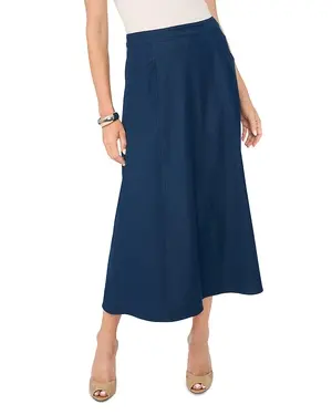 Vince Camuto Seamed Denim Skirt - Indigo