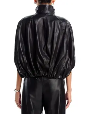 Simkhai Jada Leather Cape Jacket