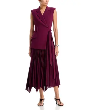 Simkhai Helena Sleeveless Blazer Dress - Fig