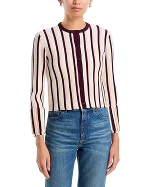 Simkhai Iris Crewneck Cardigan Sweater