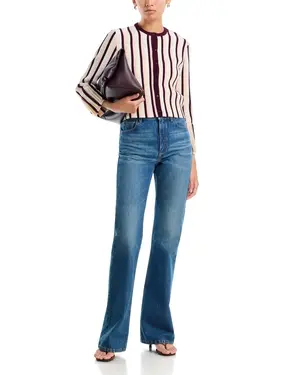 Simkhai Iris Crewneck Cardigan Sweater