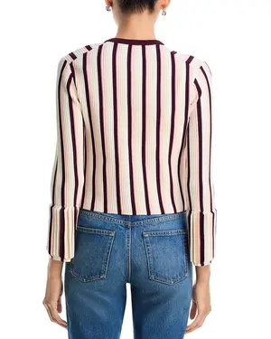 Simkhai Iris Crewneck Cardigan Sweater