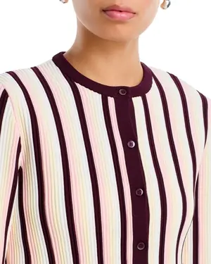 Simkhai Iris Crewneck Cardigan Sweater