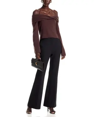 Simkhai Cambria Off-the-shoulder Wool And Cashmere Top