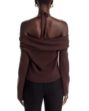 Simkhai Cambria Off-the-shoulder Wool And Cashmere Top