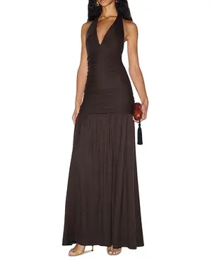 REFORMATION Hugo Ruched Knit Dress