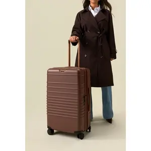 BEIS The Medium Check-in Roller Trolley Luggage - Maple