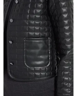 Lyssé Agnes Quilted Faux Leather Jacket