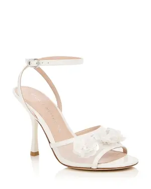 STUART WEITZMAN Roselle 100 Embellished Sandals - White