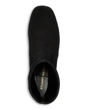 STUART WEITZMAN Bacari Suede Ankle Boots - Black
