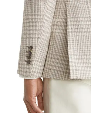 REISS Bardo Cotton Wool Check Blazer