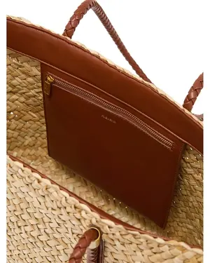 REISS Rubina Woven Straw Tote