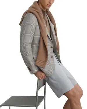 REISS 8.7" Drawstring Chino Shorts - Soft Grey