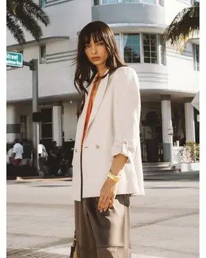 REISS Nolah Double Breasted Blazer