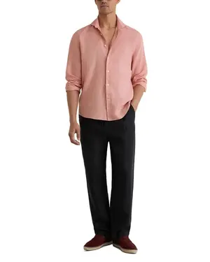 REISS Long Sleeve Linen Shirt