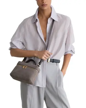 REISS Ines Suede Vanity Crossbody
