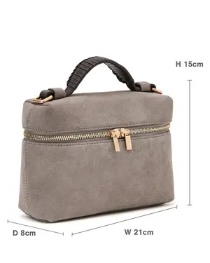 REISS Ines Suede Vanity Crossbody