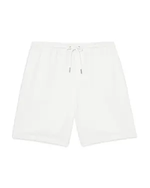 REISS Renly Micro Waffle Textured Shorts - White
