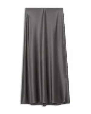 REISS Sofia Silk Midi Skirt
