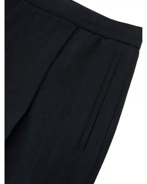 REISS Sidney Striped Pleated Tapered Trousers