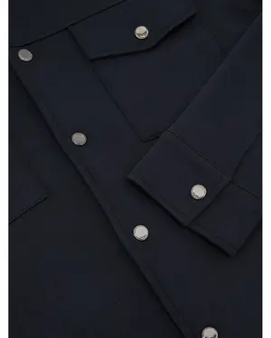 REISS Thom Twin Pocket Interlock Overshirt