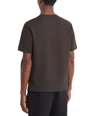 REISS Cole Modern Fit Textured Crewneck Tee - Brown