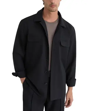 REISS Peshi Pocket Overshirt - Navy