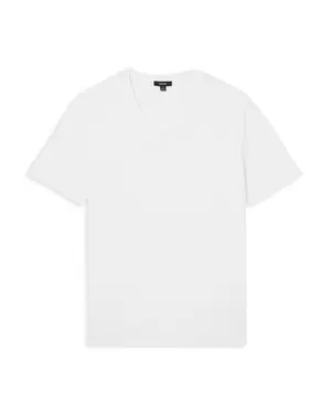 REISS Baron Airwater Cotton V-neck T-shirt