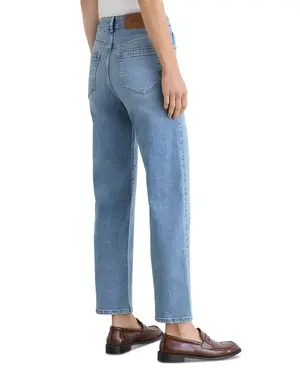 REISS Petites Lana High Rise Straight Jeans