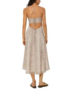 REISS Eloise Cutout Midi Dress