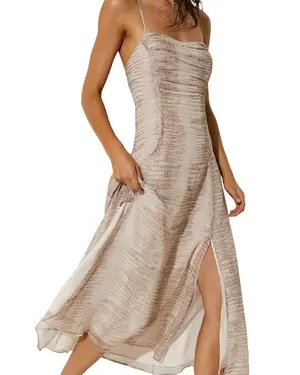 REISS Eloise Cutout Midi Dress