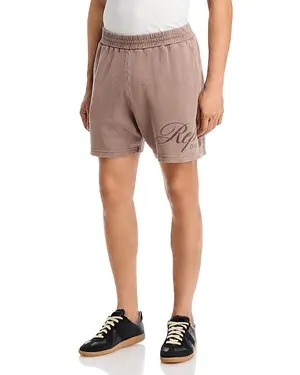 REPRESENT Owners Club Regular Fit Script Mesh 5.7 Shorts - Truffle