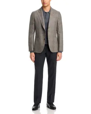Paul Smith Regular Fit Wool Blend Plaid Jacket