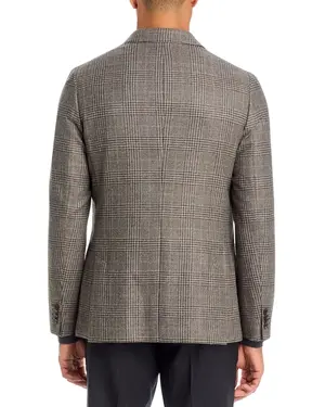 Paul Smith Regular Fit Wool Blend Plaid Jacket