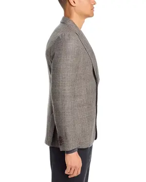 Paul Smith Regular Fit Wool Blend Plaid Jacket